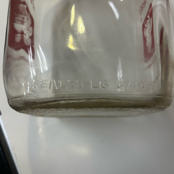 Accents | Vintage Borden 1 Gallon Glass Milk Bottle Elsie Cow Red Label Wire Metal Handle | Poshmark